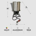 Metal-Fusion Import 29 Quart Aluminum Turkey Pot Frying Cooker Package ...