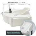 DMI Hi-Riser Elevated Locking Raised Toilet Seat with Armrests, 5 Inch ...