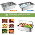 Salad Bar Buffet and Clear Roll Top Cover Stainless Steel Condiment ...