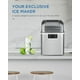 Northair Countertop Ice Maker 1 Gallon Self-Cleaning Square Ice 45lbs ...