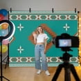 Turquoise Tribal Geometric Photography Backdrop 10x8FT, Vintage Boho ...