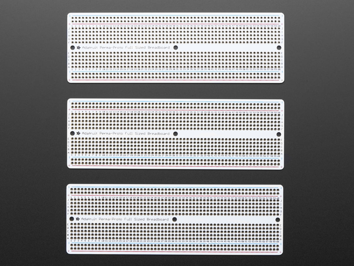 Adafruit Perma-Proto Full Breadboard PCB - 3 pack - Walmart.com
