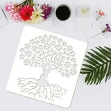 Tree of Life Painting Stencil 11.8x11.8inch Reusable Flower Life Tree ...
