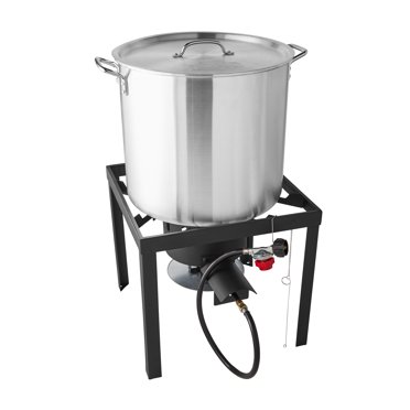 King Kooker #KK60 - 60Qt Aluminum Pot with Basket and Lid - Walmart.com
