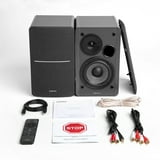 Edifier R1280DBs Bluetooth Bookshelf Speakers - 42W RMS, Wireless, Optical Input, Subwoofer Line ...