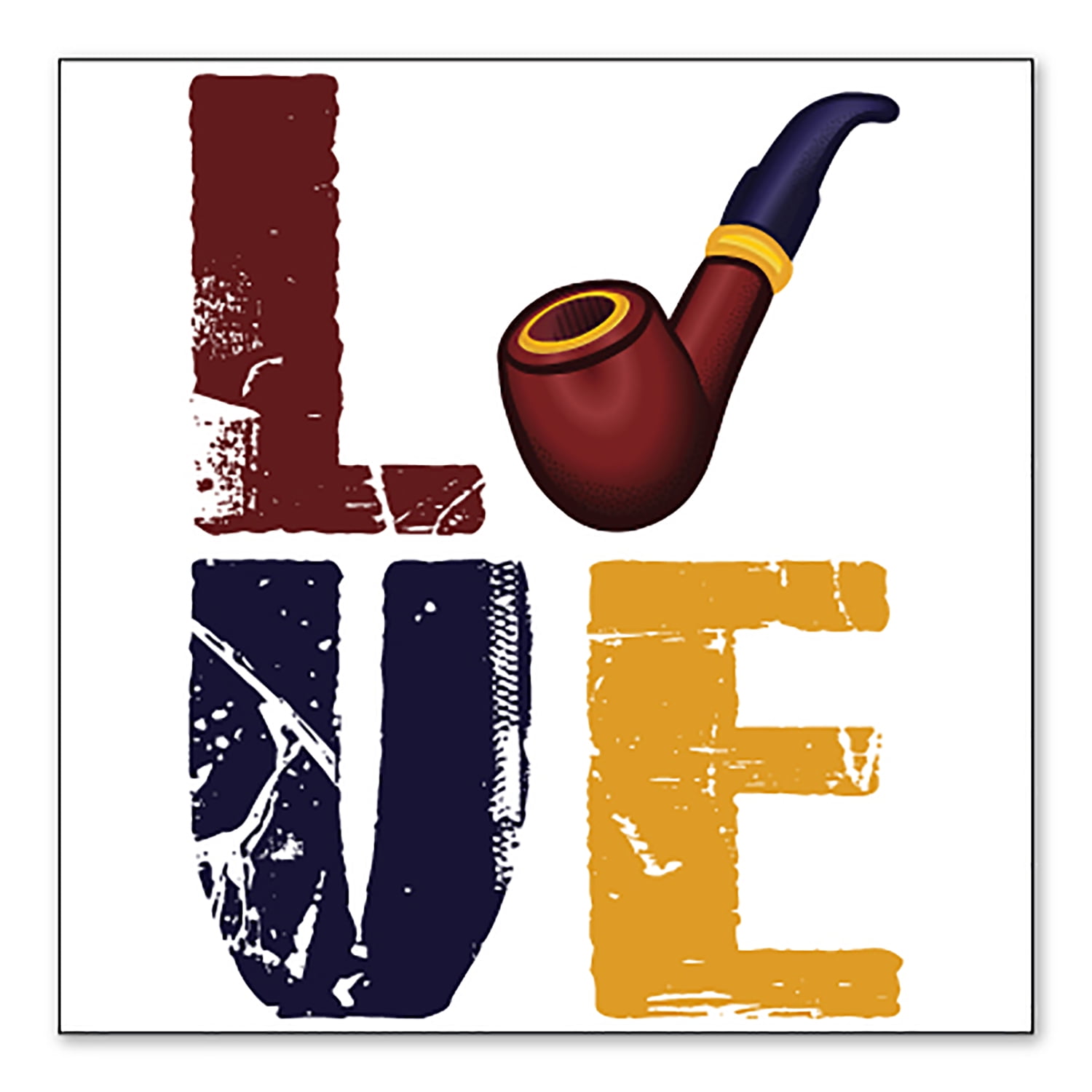 DistinctInk Custom Bumper Sticker - 10" x 10" Decorative Decal - White ...