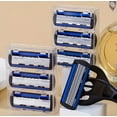 Mens Razor Blade Shaving Set With 24 6 Layer Steel Blades Comfort ...