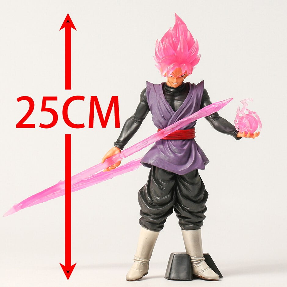 Figura de acción Dragon Ball Z Goku Zamasu negro Super Saiyan Rose Arco Iris Latino 25 cm PVC ...