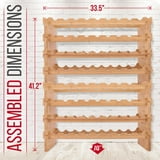 Free Shipping! SereneLife 72 Bottle Freestanding Wine Rack, 8-Tier ...