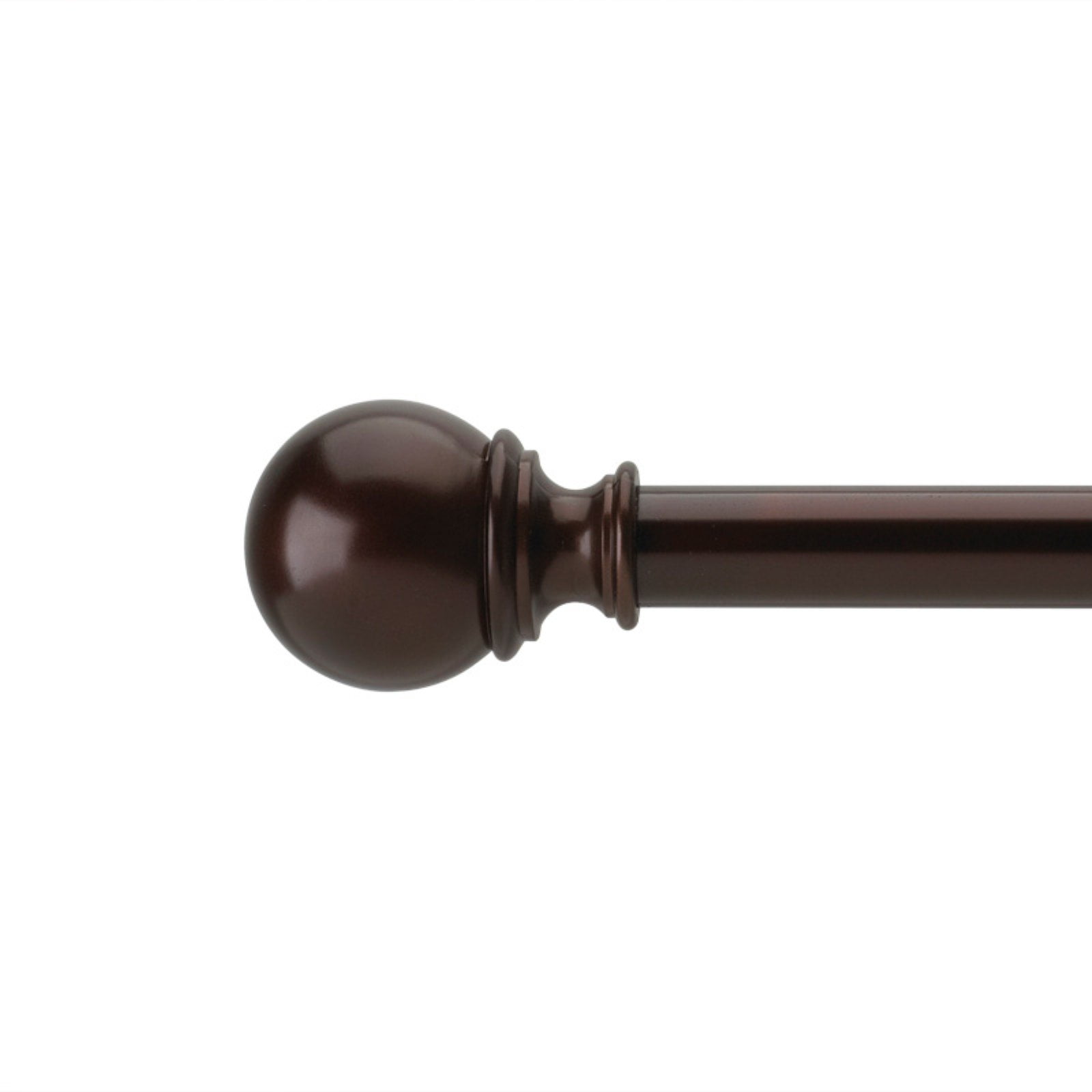 Umbra Verge 88 In. To 120 In. 1 In. Single Auburn Bronze Curtain Rod ...