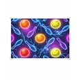 Bowling Sun Shade Sail 8'X10' Purple Blue Yellow Bowling Balls Bottles ...