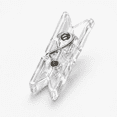 20Pcs Clear Plastic Clothes Pins, Clothes Line String Clips, Mini ...
