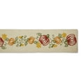 DII Multi-Color Pumpkin Vine Embroidered Fabric Table Runner 14x70 ...