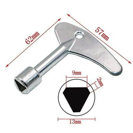 Ssxjv Silver Metal Triangular Key, Meter Box Key For Gas Meter Box ...