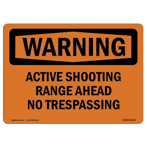 Shooting Range Signs