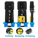 Vertical Cable RJ45 / RJ11 Professional Termination Crimping Tool and ...