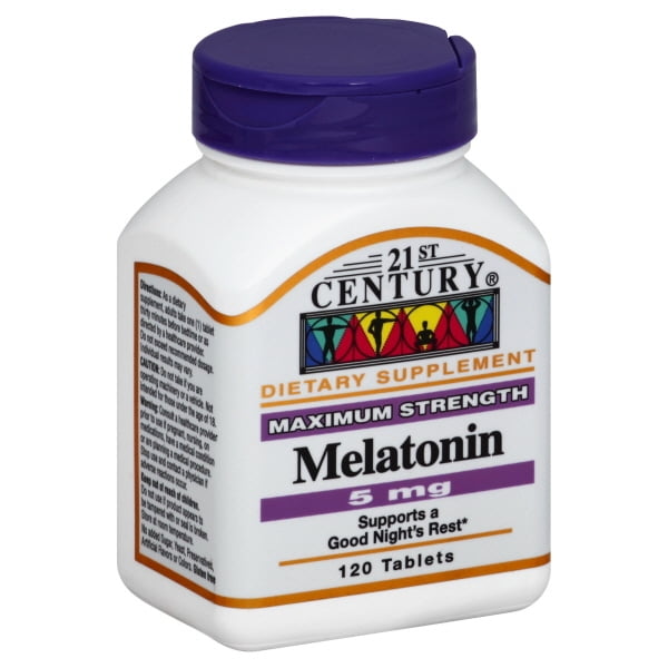 21st Century HealthCare Melatonin Tablets, 120 Count - Walmart.com ...