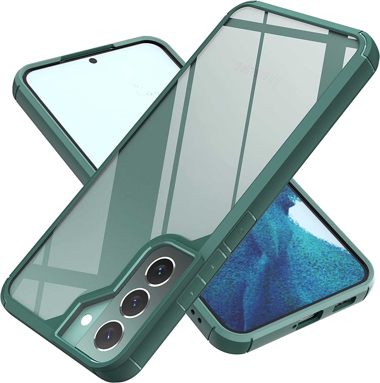 Casus Shockproof Bumper Hard Clear Back Cover Case for Samsung Galaxy ...