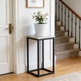 Imitation Bamboos Woven Texture Round Plastic Flower Pot for Green ...