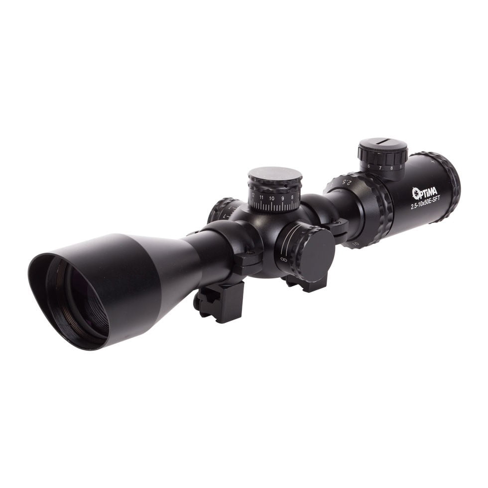 Optima ScopesOptima E-SFT Rifle Scope 2.5-10x50mm 30mm Tube Illuminated ...