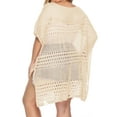 Plus Size Swimsuit Cover Up for Women Summer Crochet See-Through ...