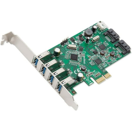 4-Port USB 3 and 2-Port SATA III PCIe 2 X 1 VLI/ASMedia Chipsets with ...