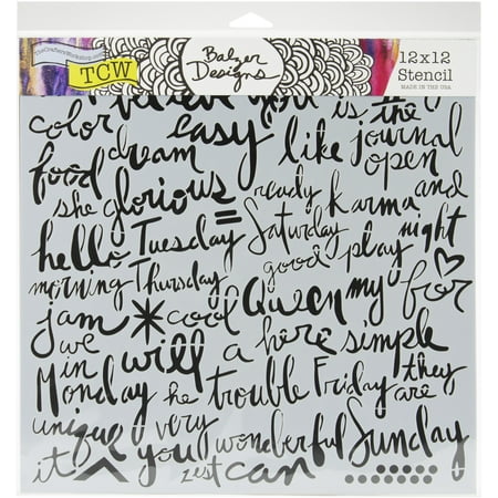 Crafter's Workshop Template 12"X12"-Script Words | Walmart Canada