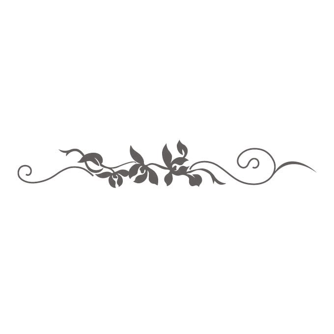 Floral Scroll Decals - Large - Clay - Walmart.com