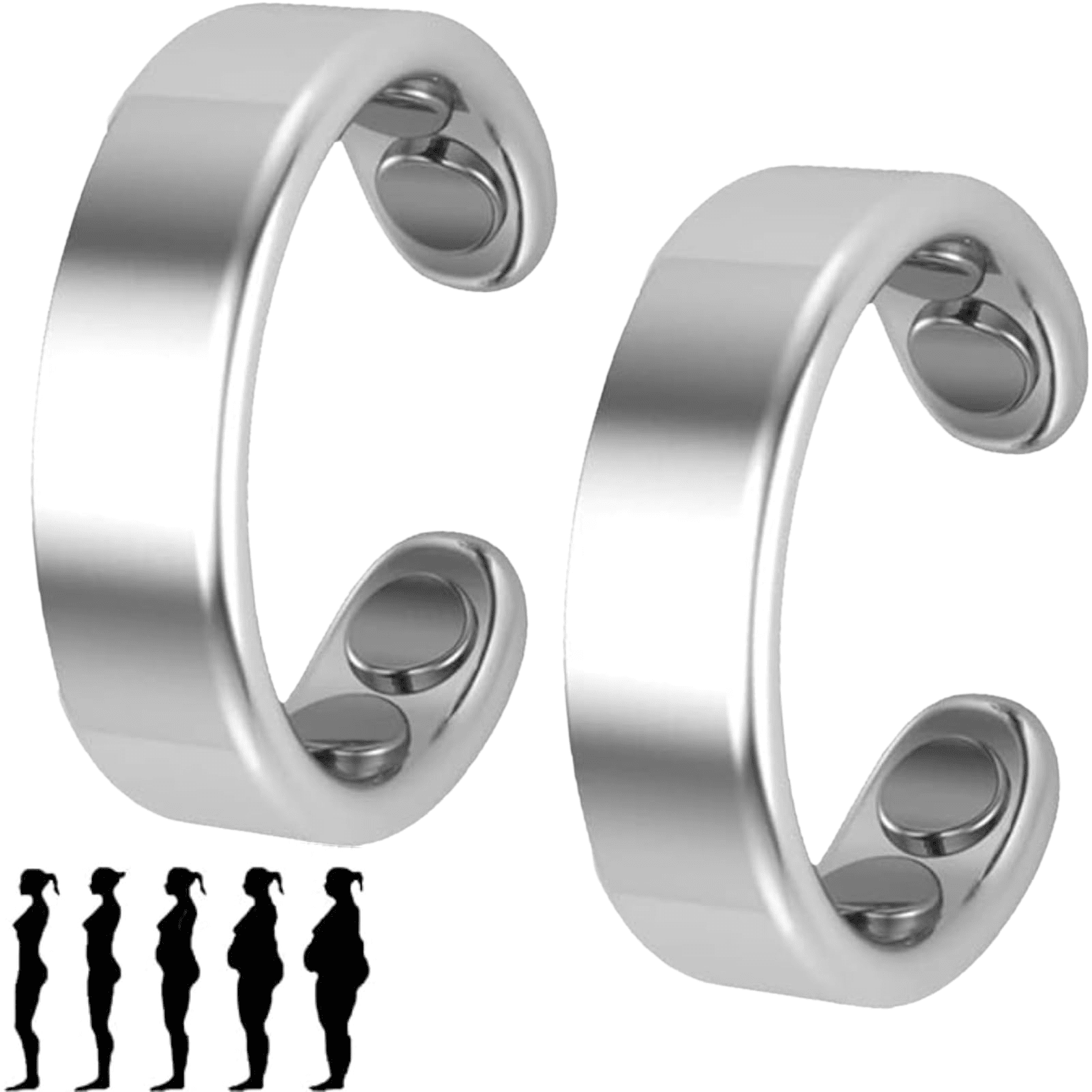 Click here for Unbranded Yisitian 2pcs Magnetic Wellness Ring For... prices