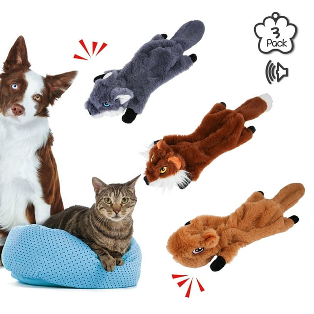 Squeaky Toys for Puppies, Value 3 Pack Set of Dog Chew Toy for Teething ...