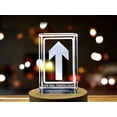 Unidirectional Flow | 3D Engraved Crystal Sculpture of 'One Way Traffic ...