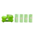 Dog Waste Bag Dispenser with 5 Refill Rolls, Portable, Leak-Proof Poop ...