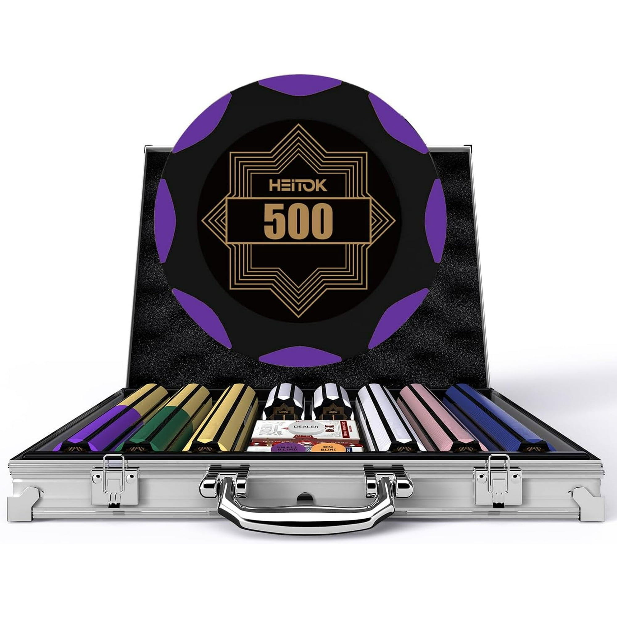 Click here for Heitok 500pcs 14g Professional Poker Chip Set With... prices