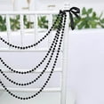 BalsaCircle 16 in Black Pre-Tied Faux Pearl Garland Chiavari Chair Back ...