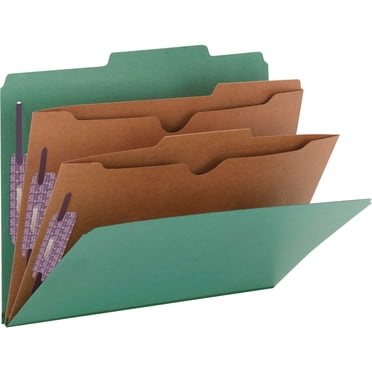 Pendaflex Pocket Divider Classification Folders, Red, 10 / Box ...