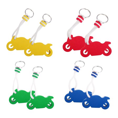 8x Floating Motorcycle Keychain Buoyant Keyring Water Sports Kayak ...