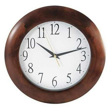 DayClocks Time & Day-of-the-Week Wall Clock with 10" Pine Wood Frame ...
