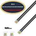 JUJHGRF-RJ12 Cable Phone Cord RJ12 6P6C Male to Male Straight Wired for ...