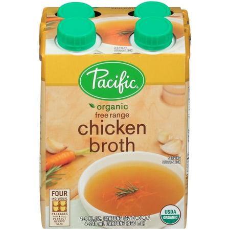 Pacific Foods Organic Free Range Chicken Broth, 8-Ounces - Walmart.com