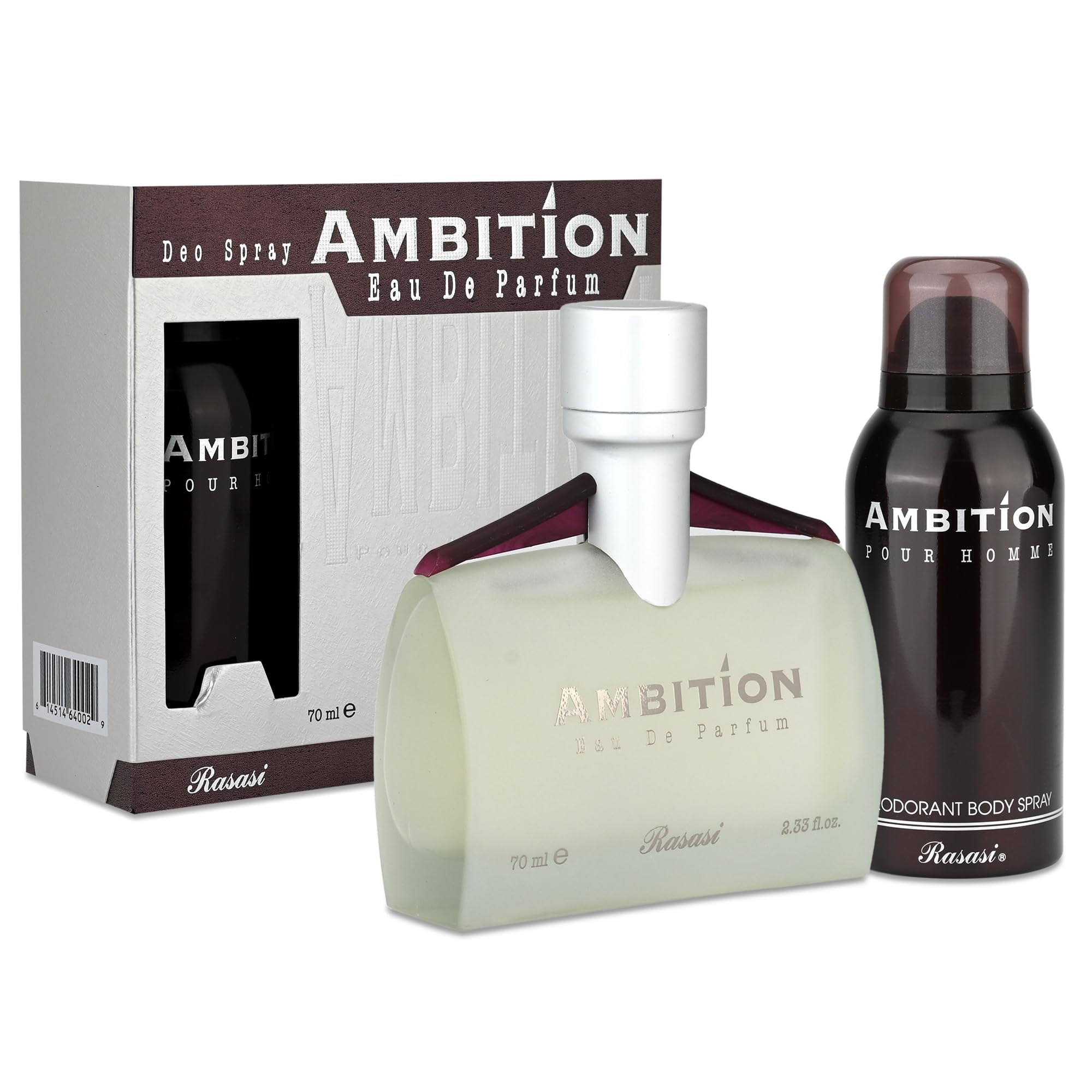 Set de perfume Rasasi Ambition para hombre (Eau de Parfum de 68 ml ...