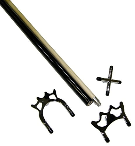 57" 2 Piece Pool Billiard Bridge Stick Cue with Regular, Spider and ...