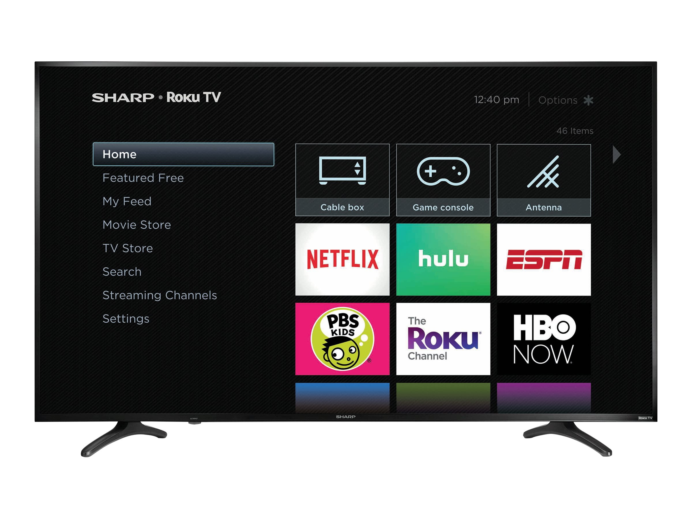 Sharp LC-55LBU711U - 55" Diagonal Class (54.6" viewable) LED-backlit ...