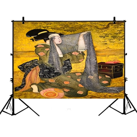 BSDHOME 7x5ft Asian Backdrops, Japanese Woman Photography Backdrops ...