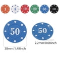 Hengguang 150 Pcs Poker Chips with Denominations, Professional Casino ...