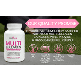 Multi Collagen Supplement, 5 Types of Collagen Peptides + Biotin ...