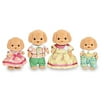 Calico Critters Fennec Fox Family Set, 4 Stylish Collectible Doll ...