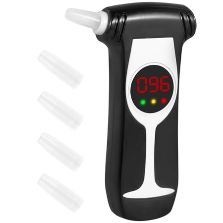 Alcohol Tester with 5 Mouthpieces LCD Display Digital Breath Alcohol ...