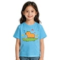 BOOMNY Toddler Girls Short Sleeve T-Shirts Crew Neck Cartoon Capybara ...