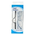 Equate Jordan Value 2-Pack Unisex Rectangular Reading Glasses with Case ...
