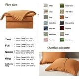 Simple&Opulence Linen Duvet Cover - Linen Cotton Blend 3 Pieces Bedding ...